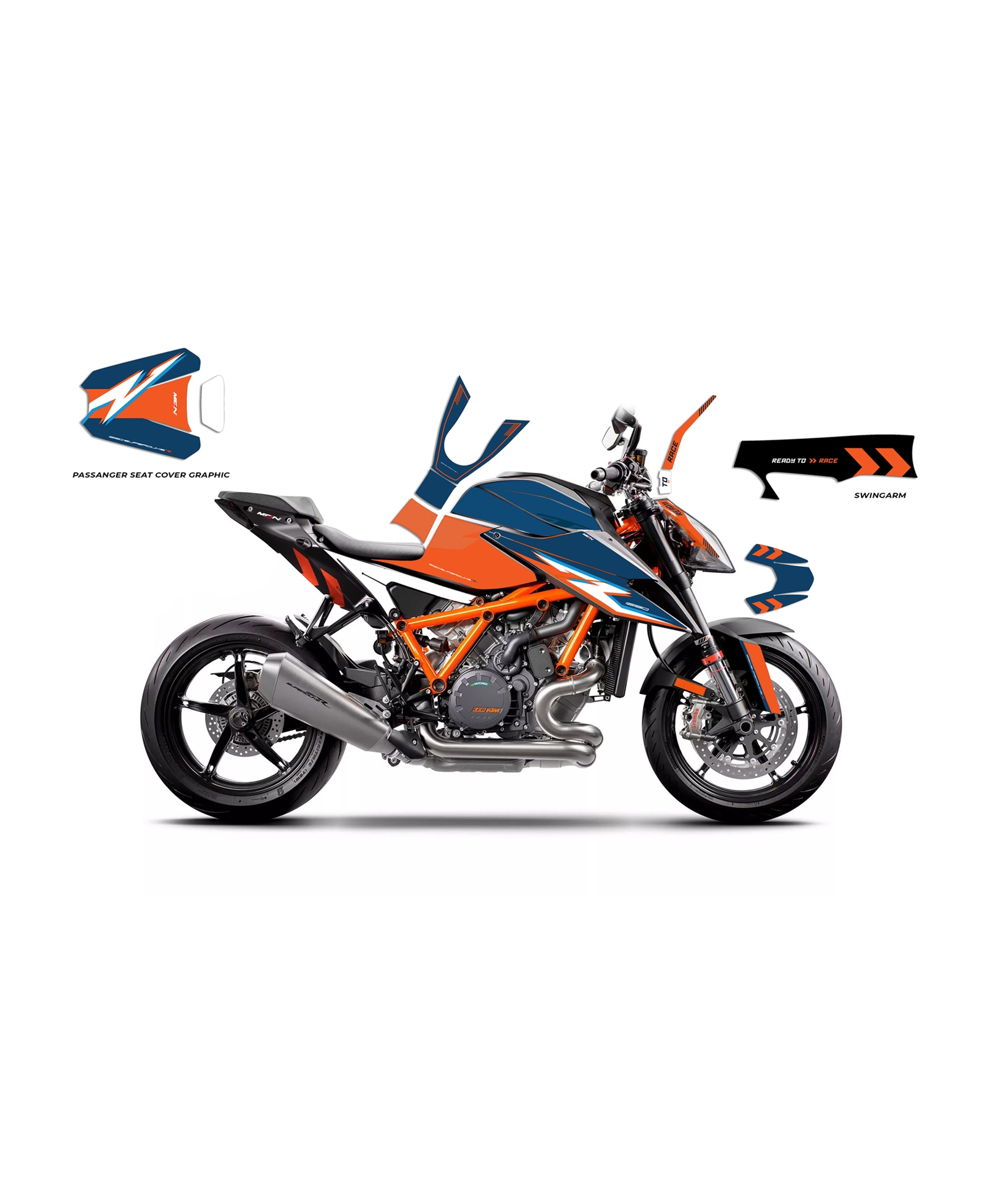 KTM 1290 SUPERDUKE R - S2 - Full Motorcycle Graphics Kit - MCN Grafix