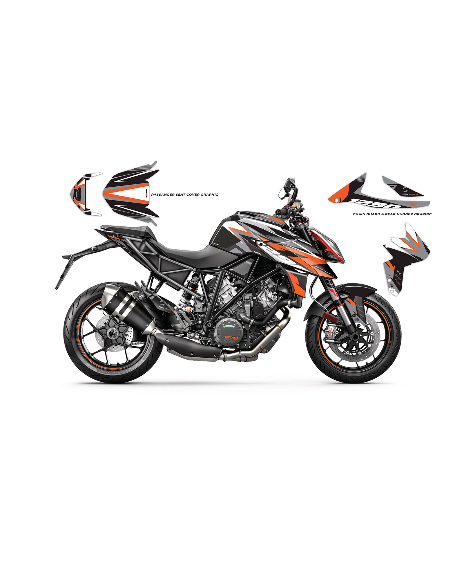 KTM 1290 SUPERDUKE R – D6 – Full Motorcycle Graphics Kit - MCN Grafix