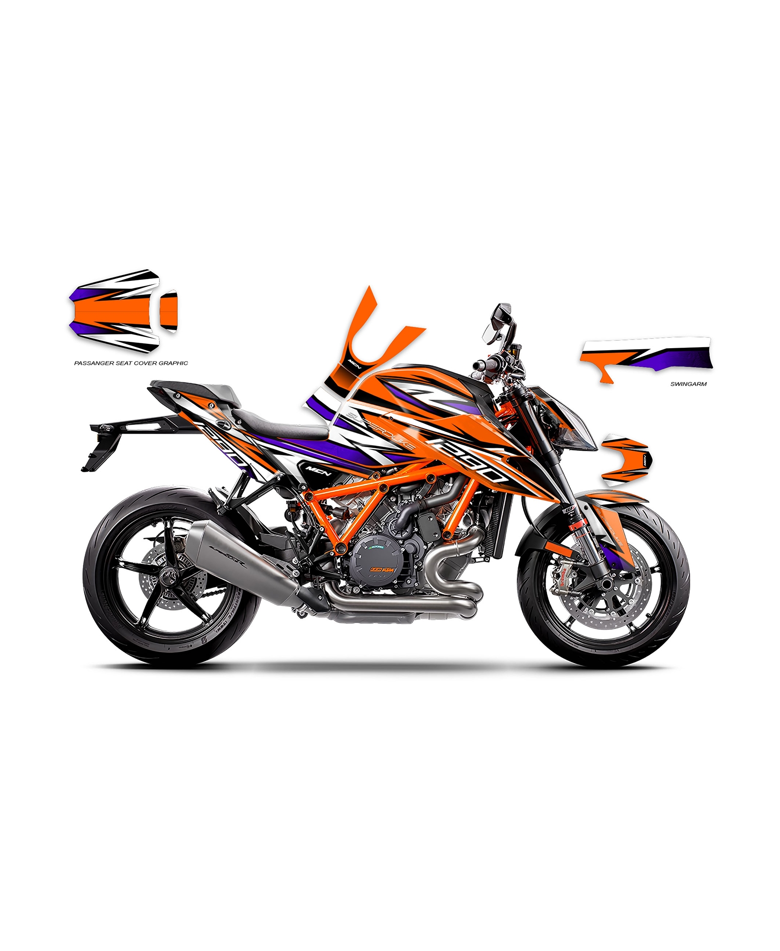 KTM 1290 SUPERDUKE R - KSDR2 - Full Motorcycle Graphics Kit - MCN Grafix