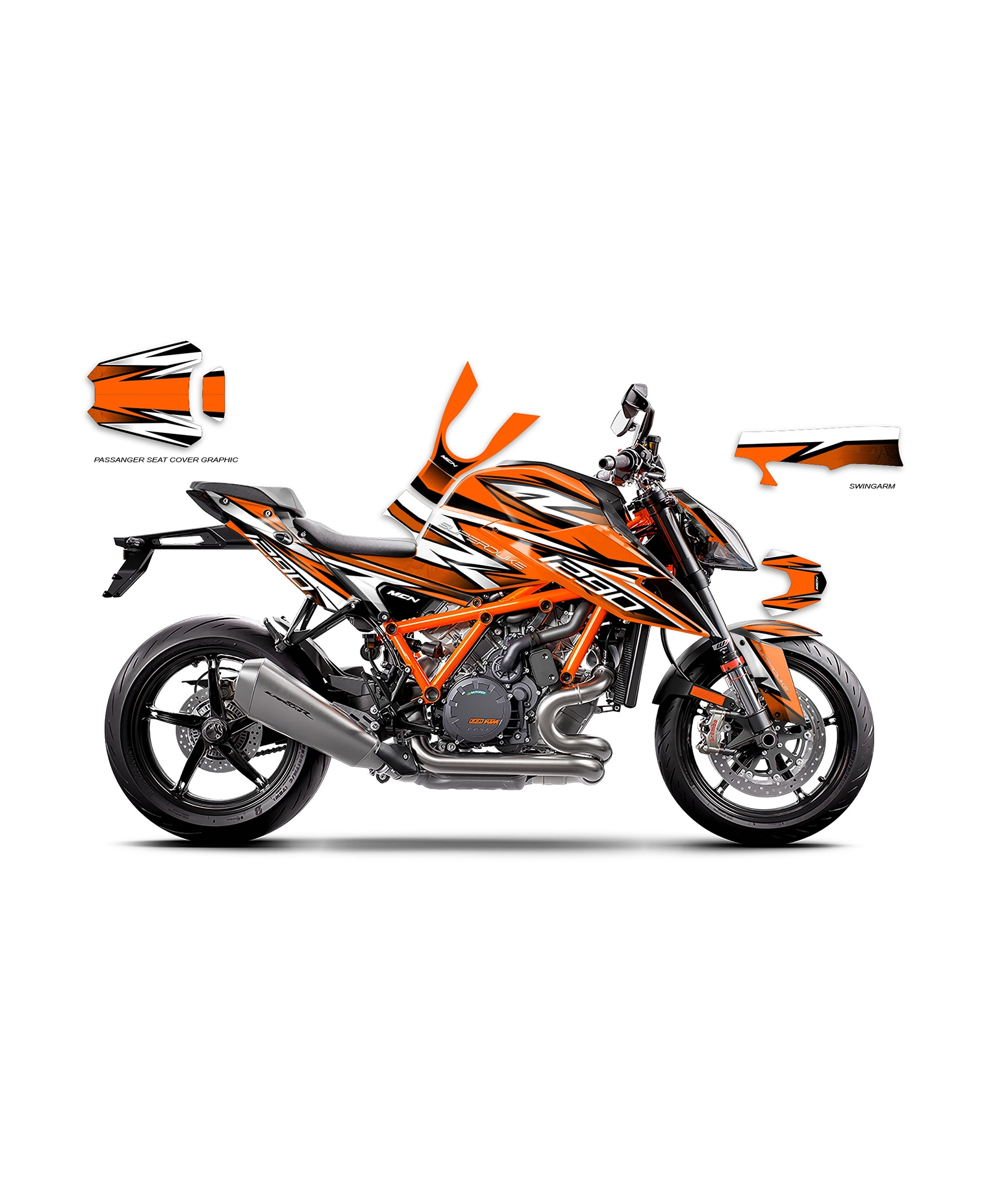 KTM 1290 SUPERDUKE R - KSDR3 - Full Motorcycle Graphics Kit - MCN Grafix