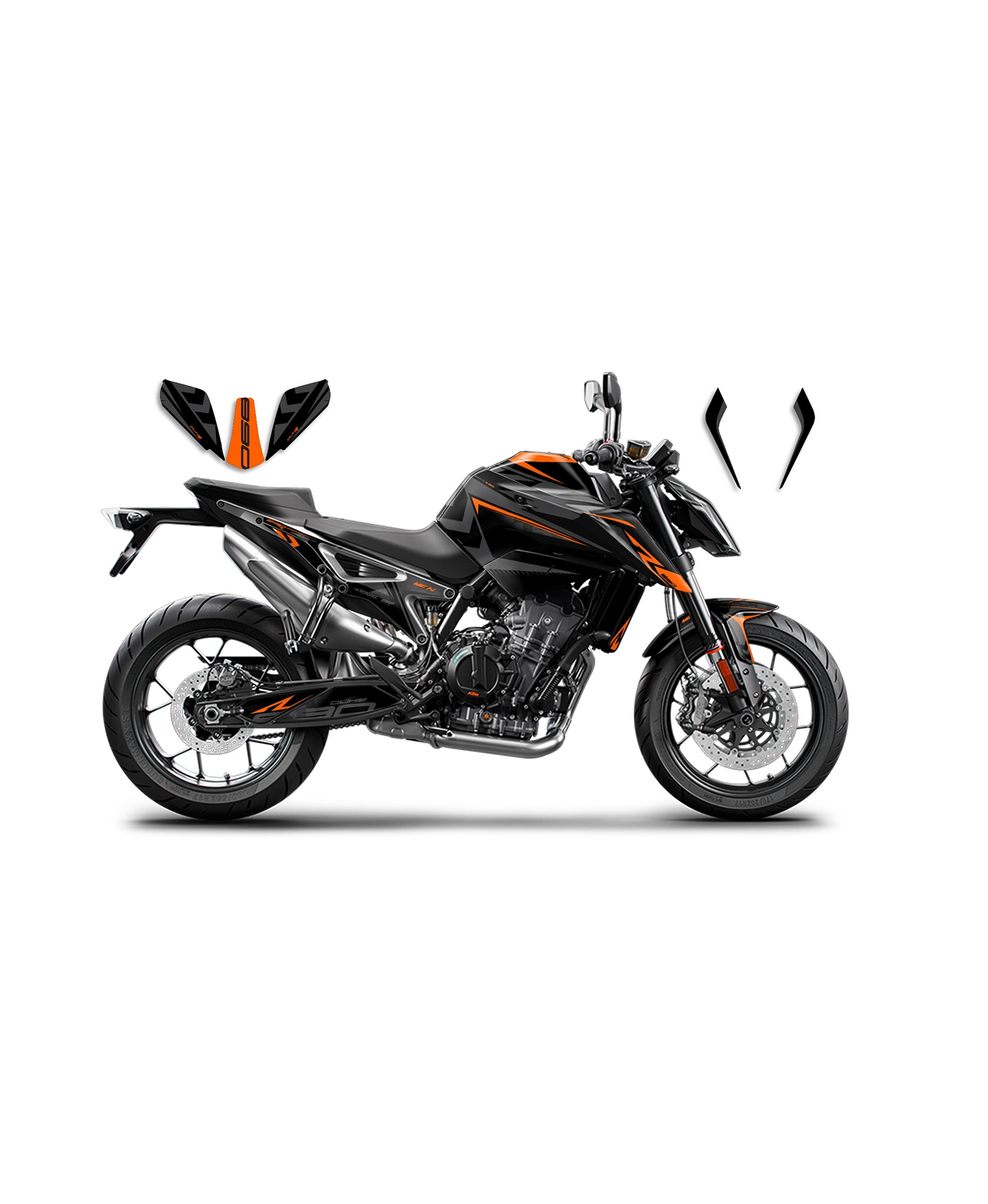 KTM 890 Duke – S4.2 – Full Motorcycle Graphics Kit - MCN Grafix