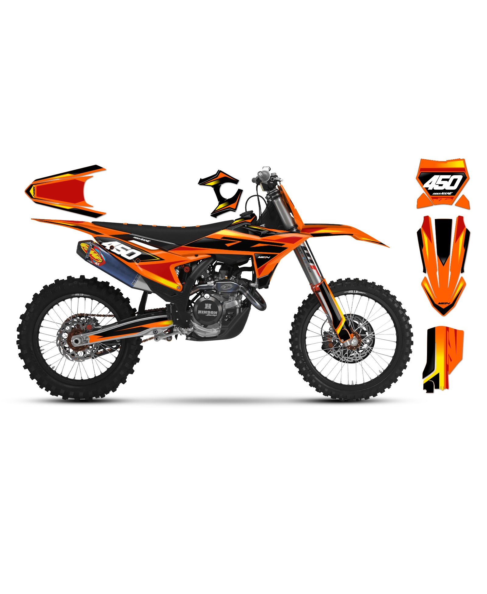 KTM Motocross – KMX2 – Full Motorcycle Graphics Kit - MCN Grafix